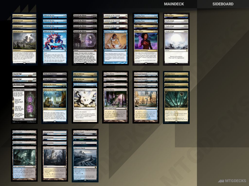 Arena Historic H Esper Doom deck by M3rett0 • MTG DECKS