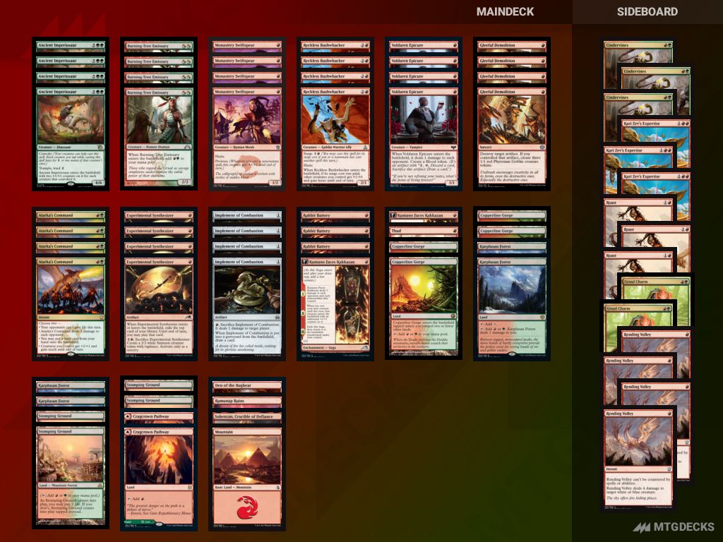 Pioneer Atarka Red deck by romerito1 • MTG DECKS