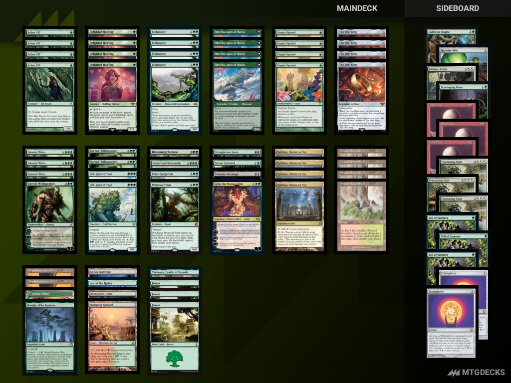MTG Modern Mono Green Devotion top decks • MTG DECKS