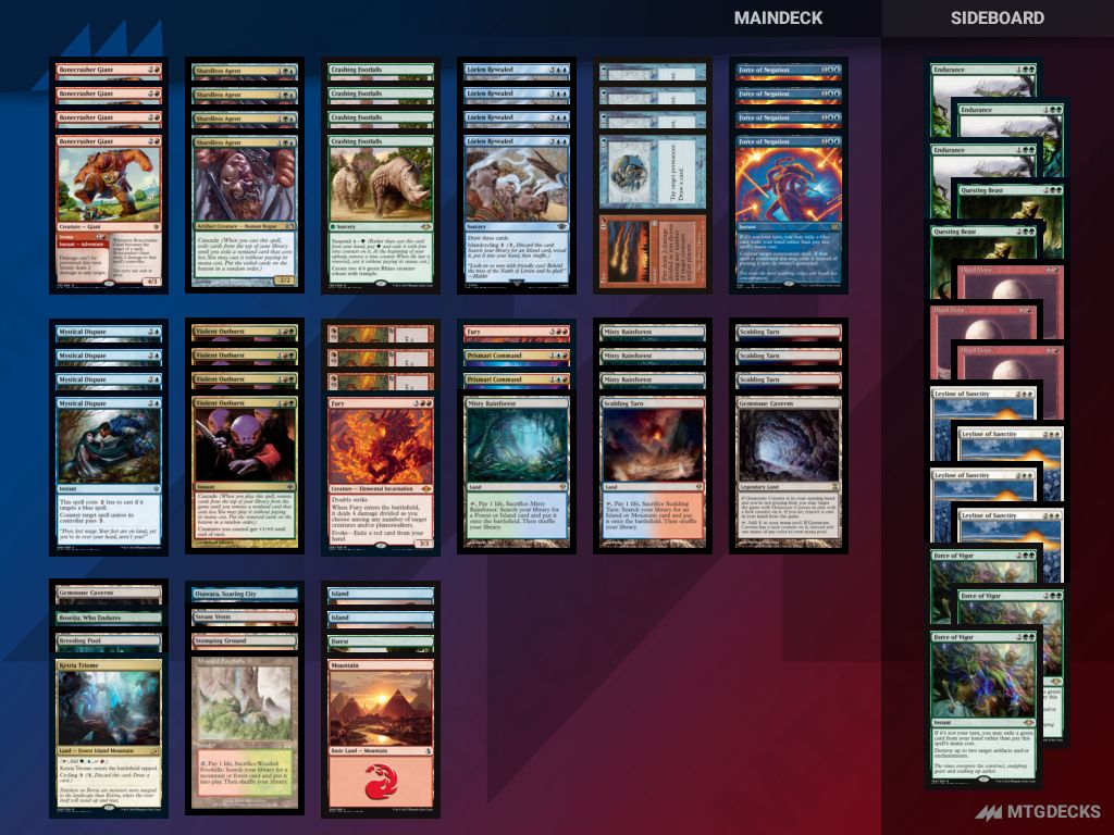Modern Cascade Crash deck by Wakimoto Shoutarou • MTG DECKS