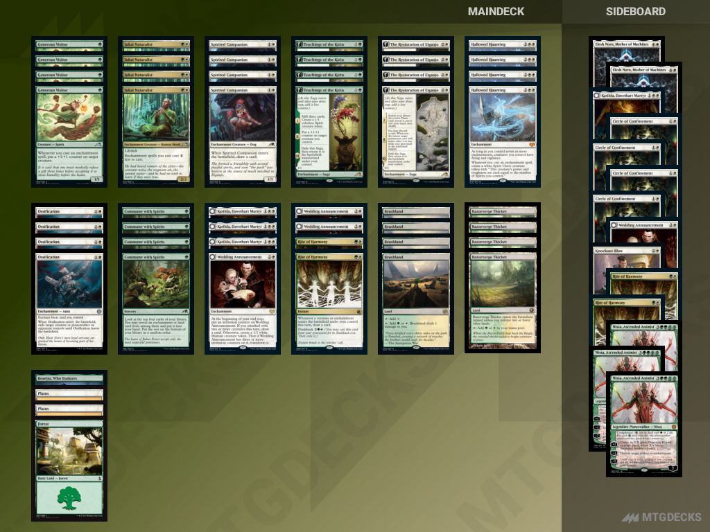 Standard Selesnya Enchantments deck by Wizard_2002 • MTG DECKS