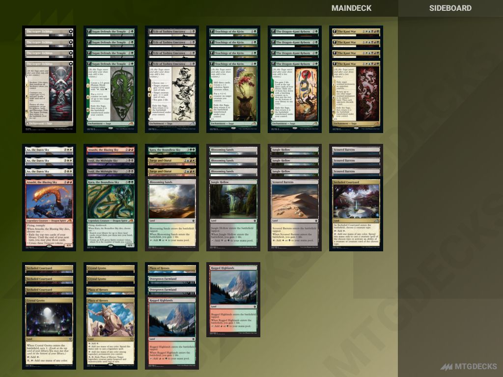 MTG Standard Wilds of Eldraine 5 Color Dragons top decks • MTG DECKS