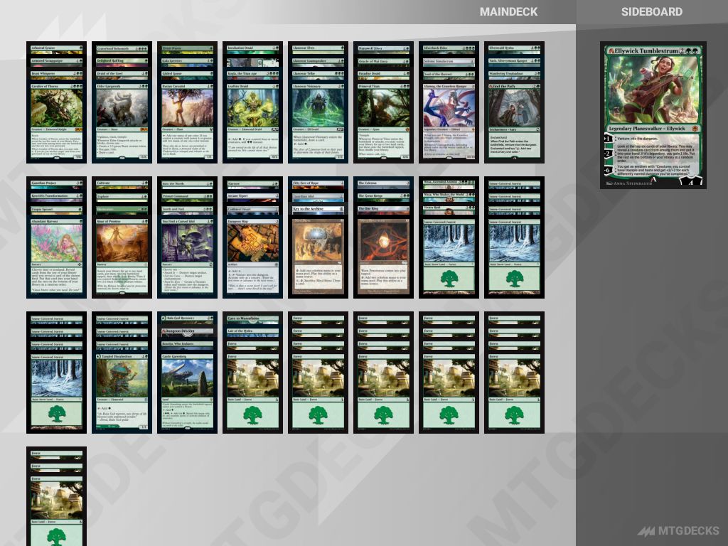 Historic-Brawl Ellywick Tumblestrum Dungeons deck by bee_zlee • MTG DECKS