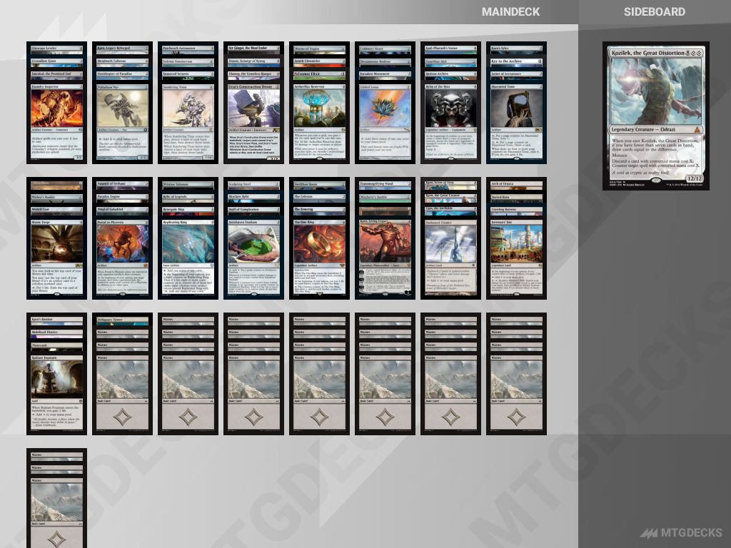Historic-Brawl Kozilek, the Great Distortion deck by HistoricBrawler ...