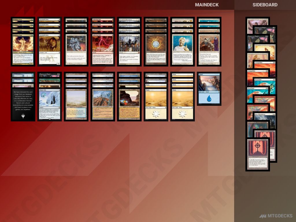 MTG Premodern White Weenie top decks • MTG DECKS