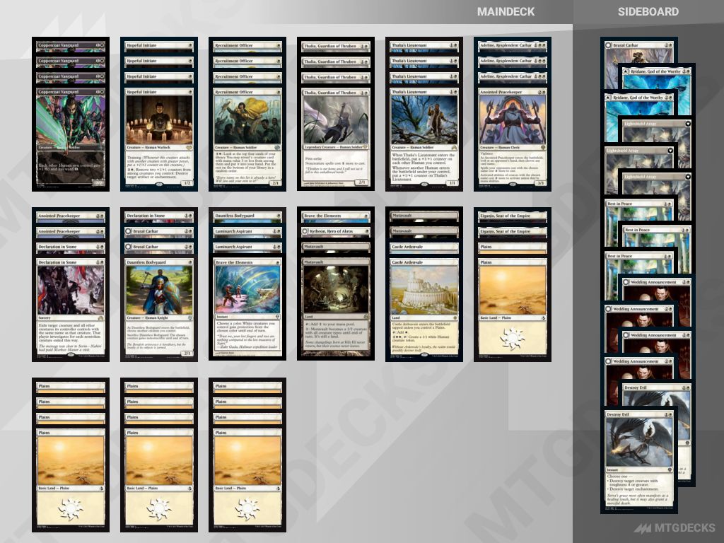 Pioneer Human deck by キノシタ アキラ • MTG DECKS