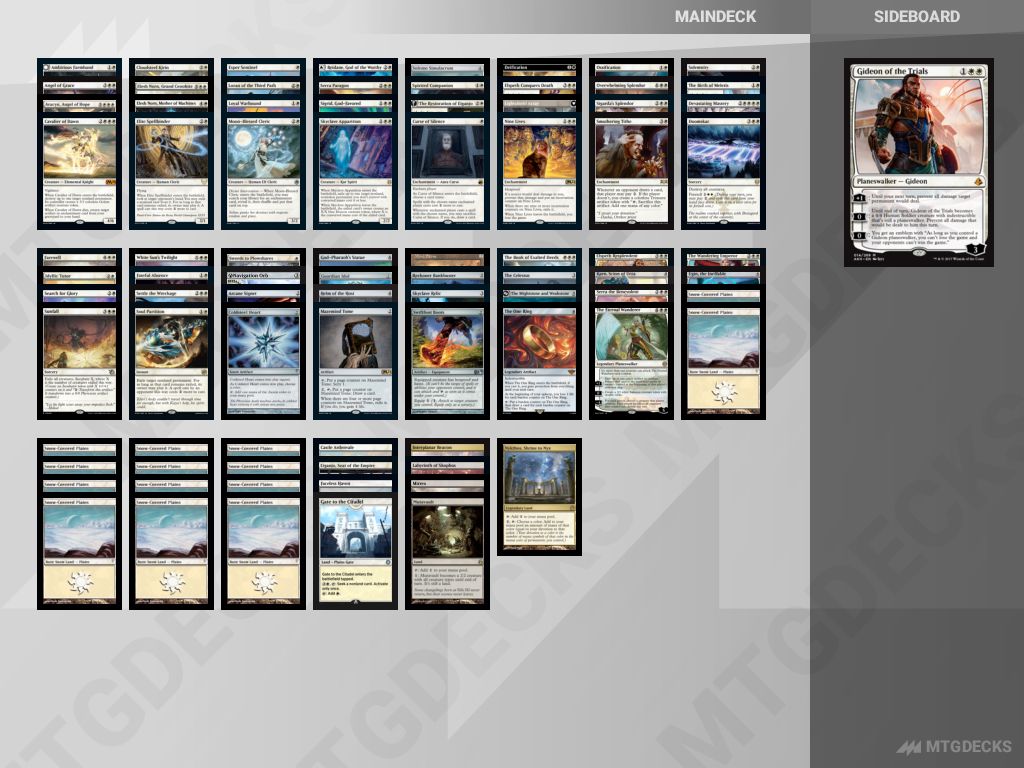 Historic-Brawl Gideon of the Trials deck by MTGA-Assistant-Meta • MTG DECKS