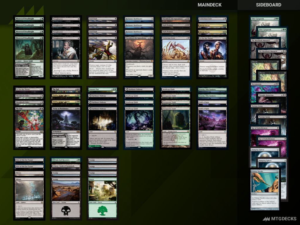 Pioneer Golgari Seasons Past deck by Ben Nordmeyer • MTG DECKS