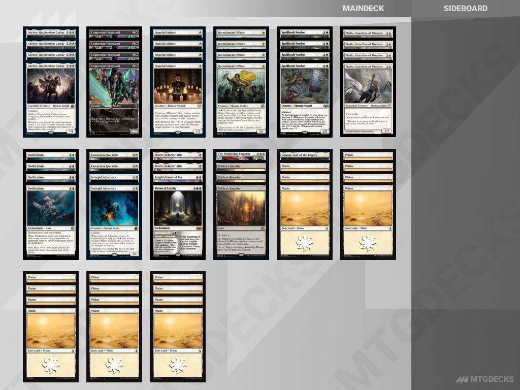 Arena Standard MW Bo1 Standard deck by LuiG_M • MTG DECKS