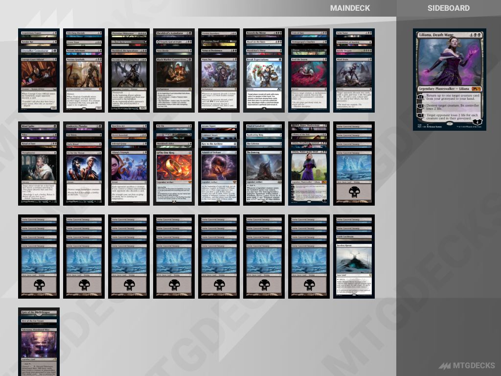 Historic-Brawl Liliana, Death Mage deck by HistoricBrawler • MTG DECKS