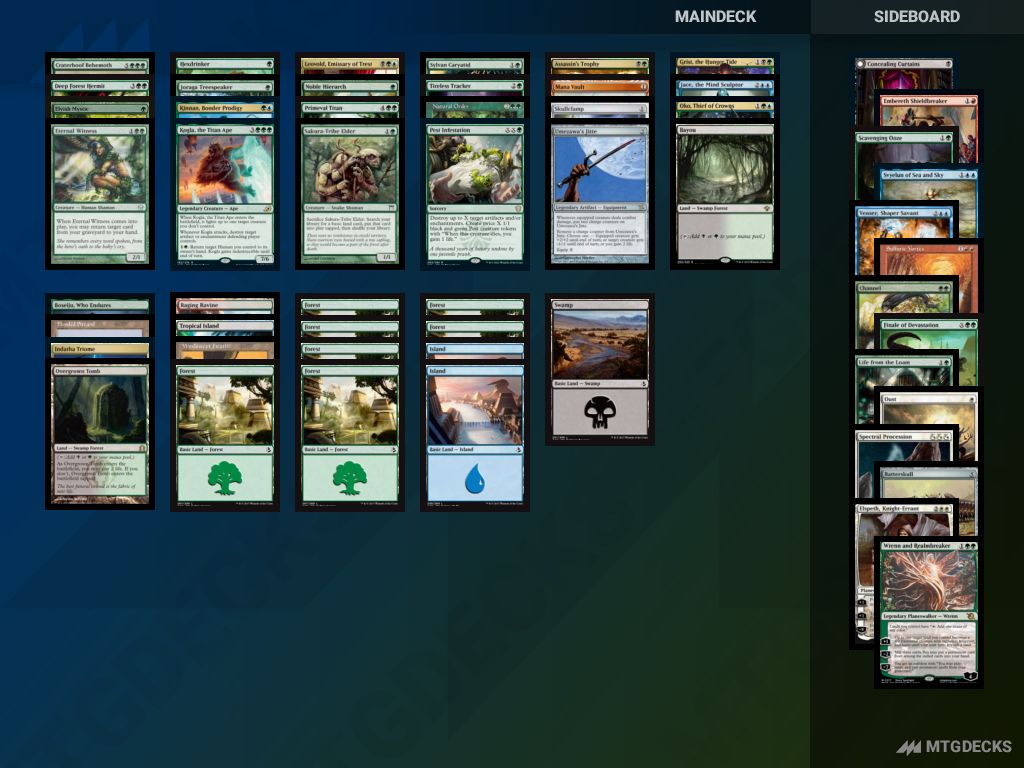 Other mono green with other colors too deck by calebdmtg • MTG DECKS