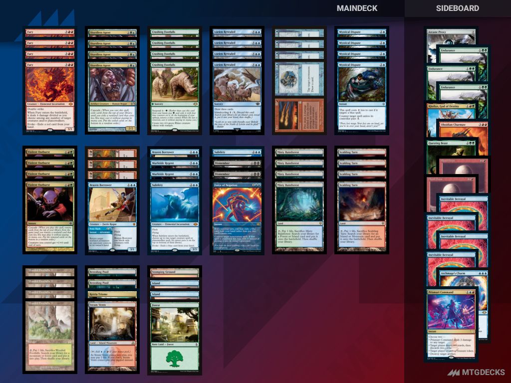 Modern Cascade Crash deck by Yamamoto Kouta • MTG DECKS