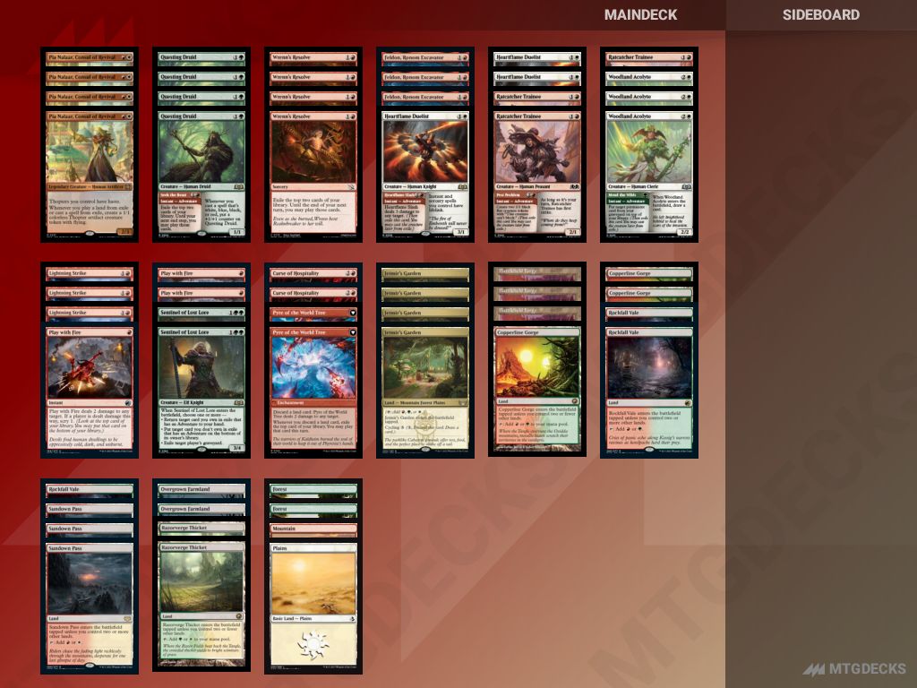 Arena Standard Naya Pia deck by AshenFenix • MTG DECKS