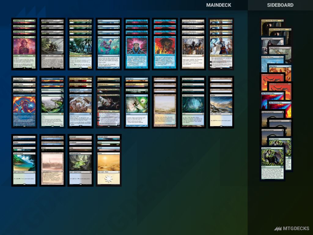 Legacy Five-color Midrange deck by Sven Havenith • MTG DECKS