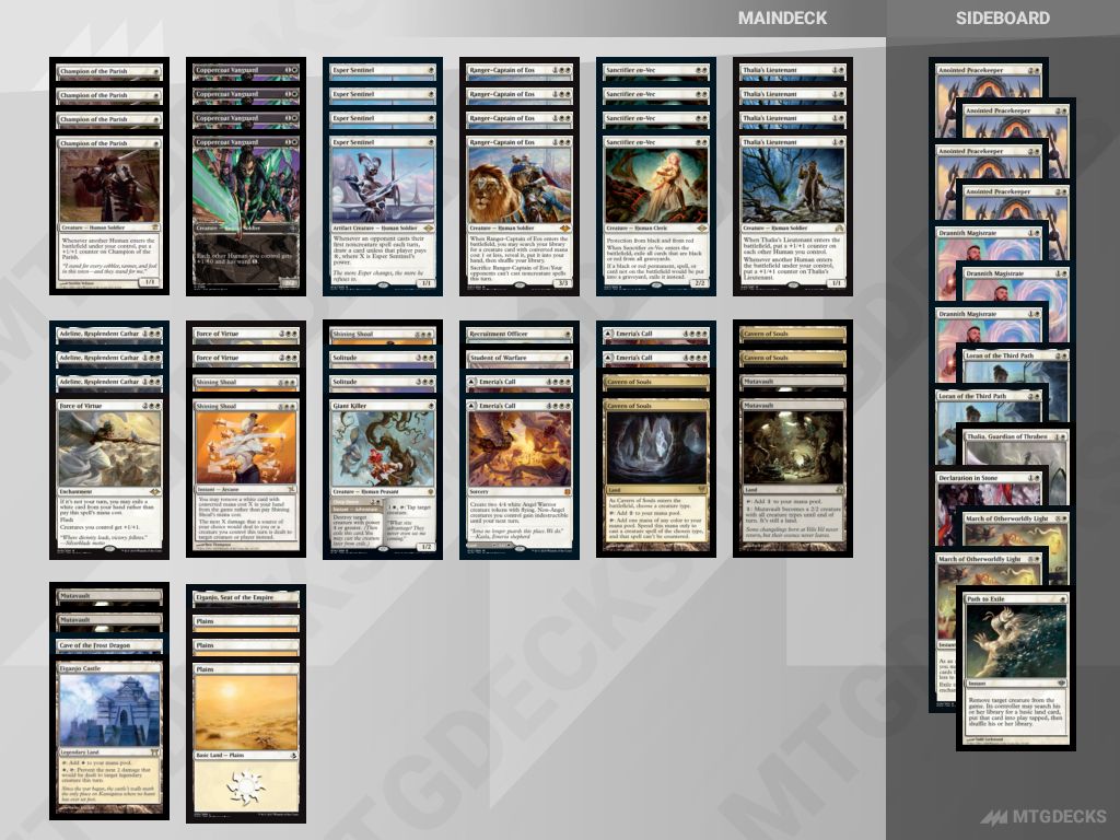 MTG Modern White Weenie - 173 top decks • MTG DECKS