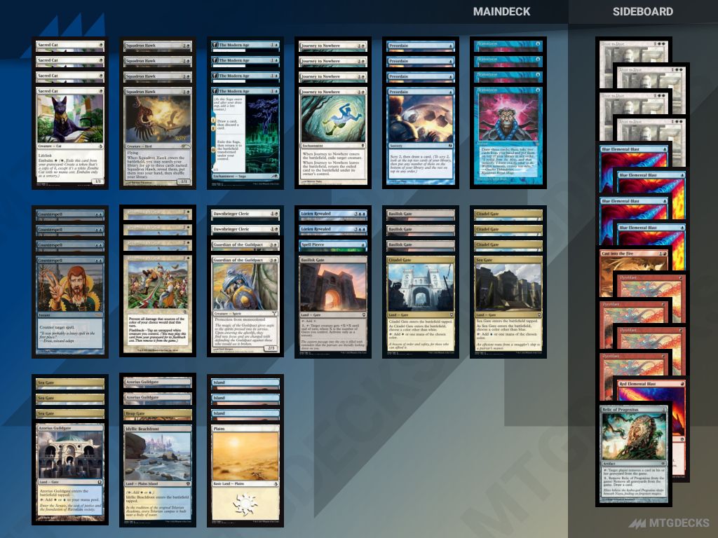 Pauper WU Gate deck by Sakamoto Kazuma • MTG DECKS