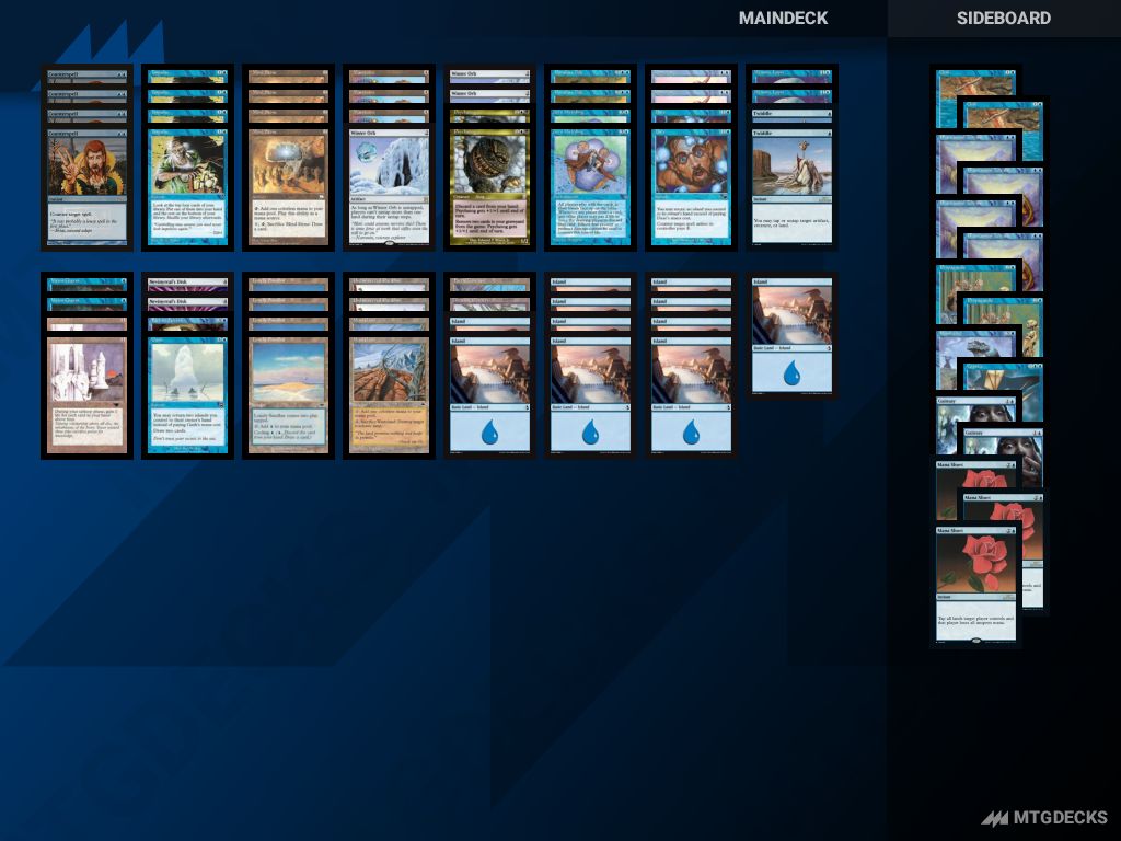 Premodern blue winter deck by miguel.espi • MTG DECKS