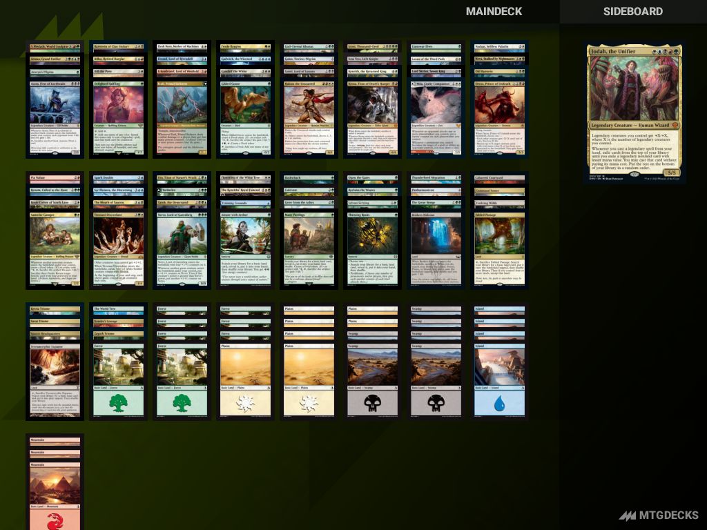 Historic-Brawl Jodah, the Unifier deck by MTGA-Assistant-Meta • MTG DECKS