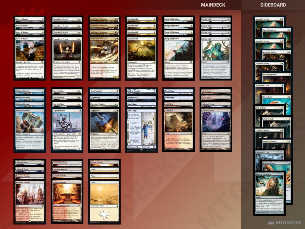 Modern Boros Hammer deck by Andrey_Stankevich • MTG DECKS