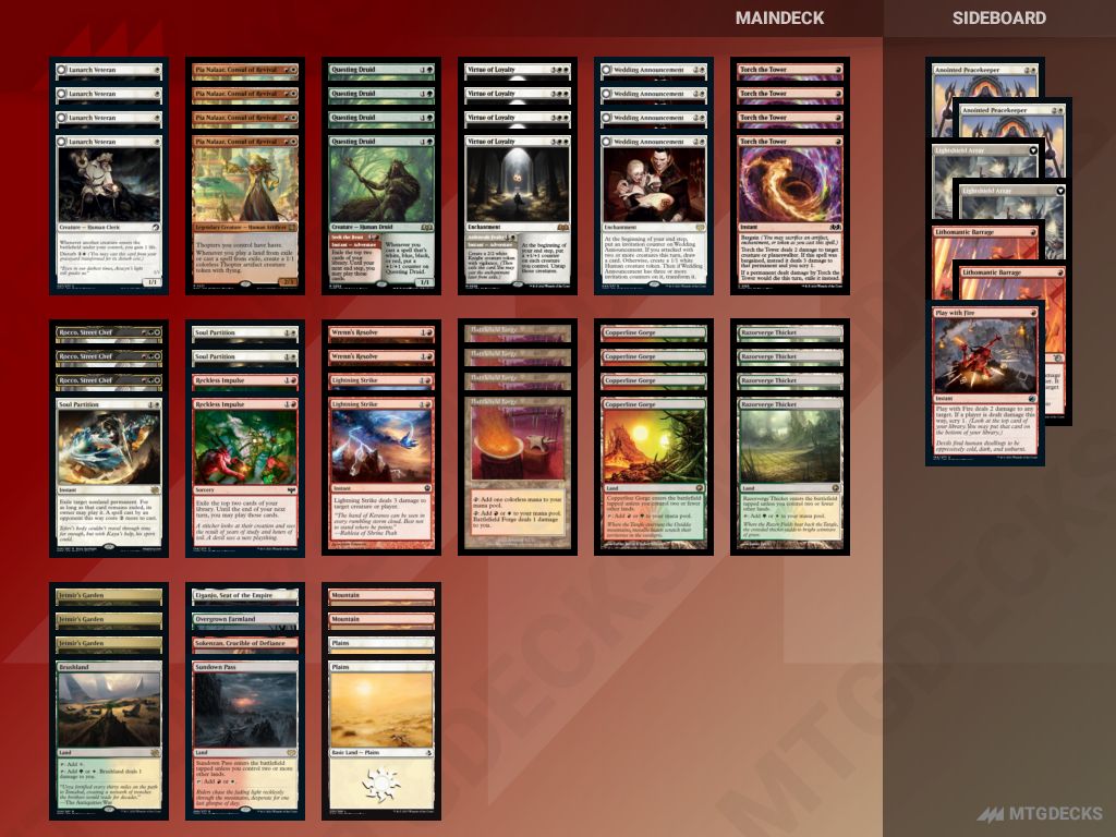 Arena Standard WOE [S] PIA Bo1 deck by Hagera • MTG DECKS