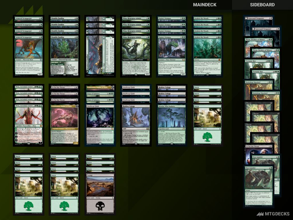 Arena Standard [S] Green (Jim Davis) deck by TheXiled • MTG DECKS