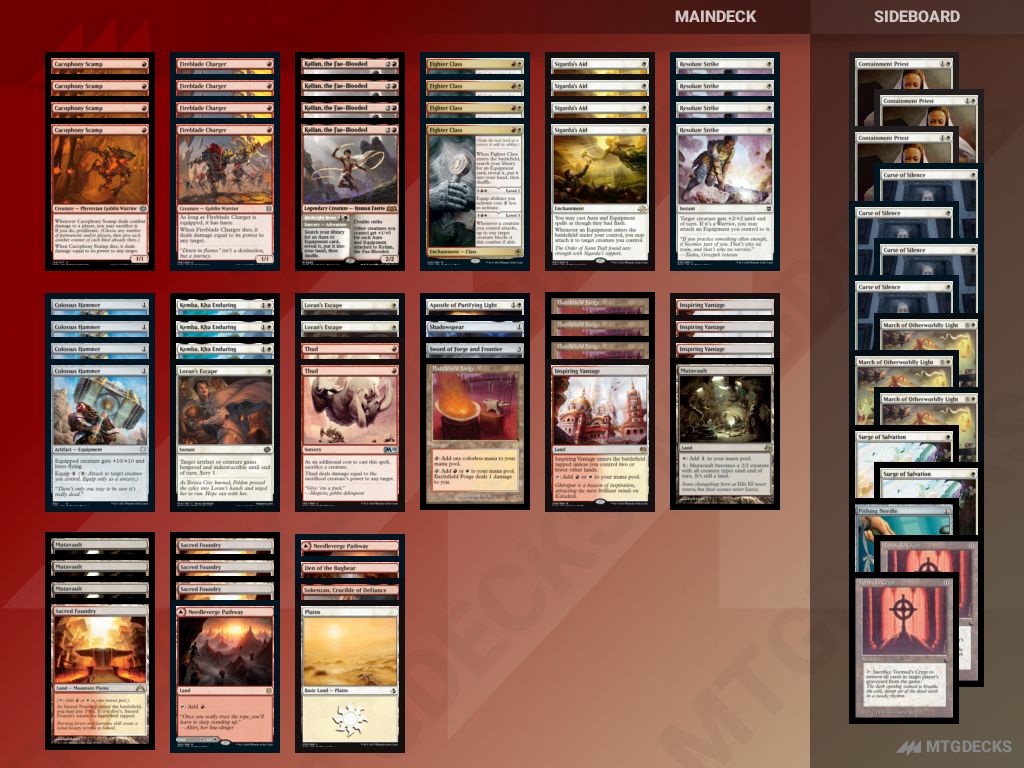Arena Explorer (T4) Hammer time deck by Atog • MTG DECKS