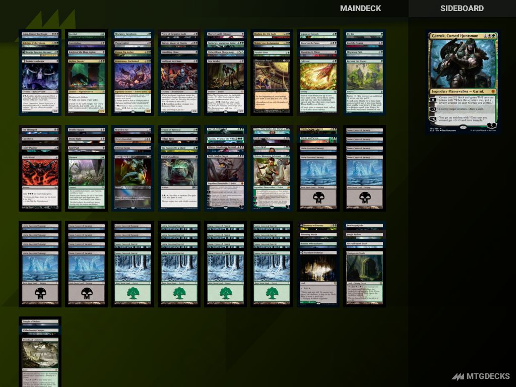 Historic-Brawl Garruk, Cursed Huntsman deck by MTGA-Assistant-Meta ...