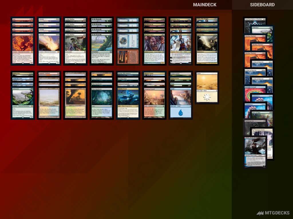 Modern Five-Color Omnath deck by Devon Engel • MTG DECKS