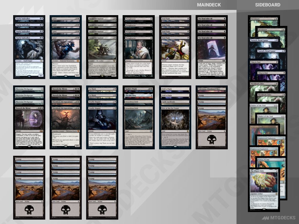 Modern Mono Black deck by Motoyoshi Takumi • MTG DECKS