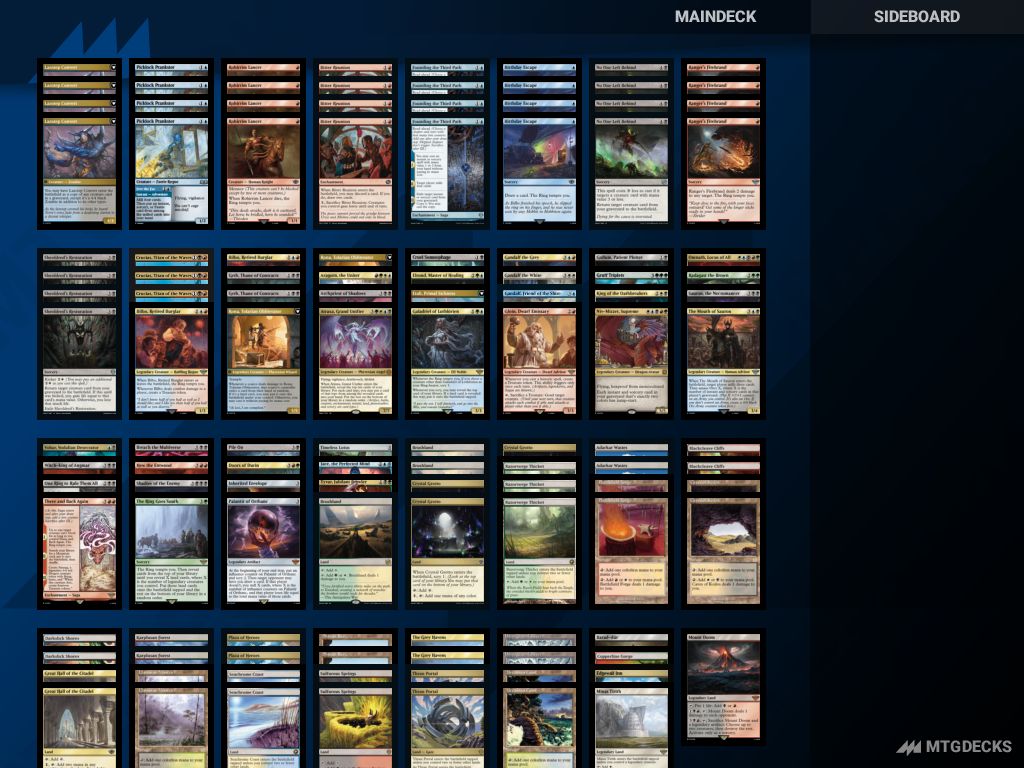 Alchemy sauron deck by cabotin21 • MTG DECKS