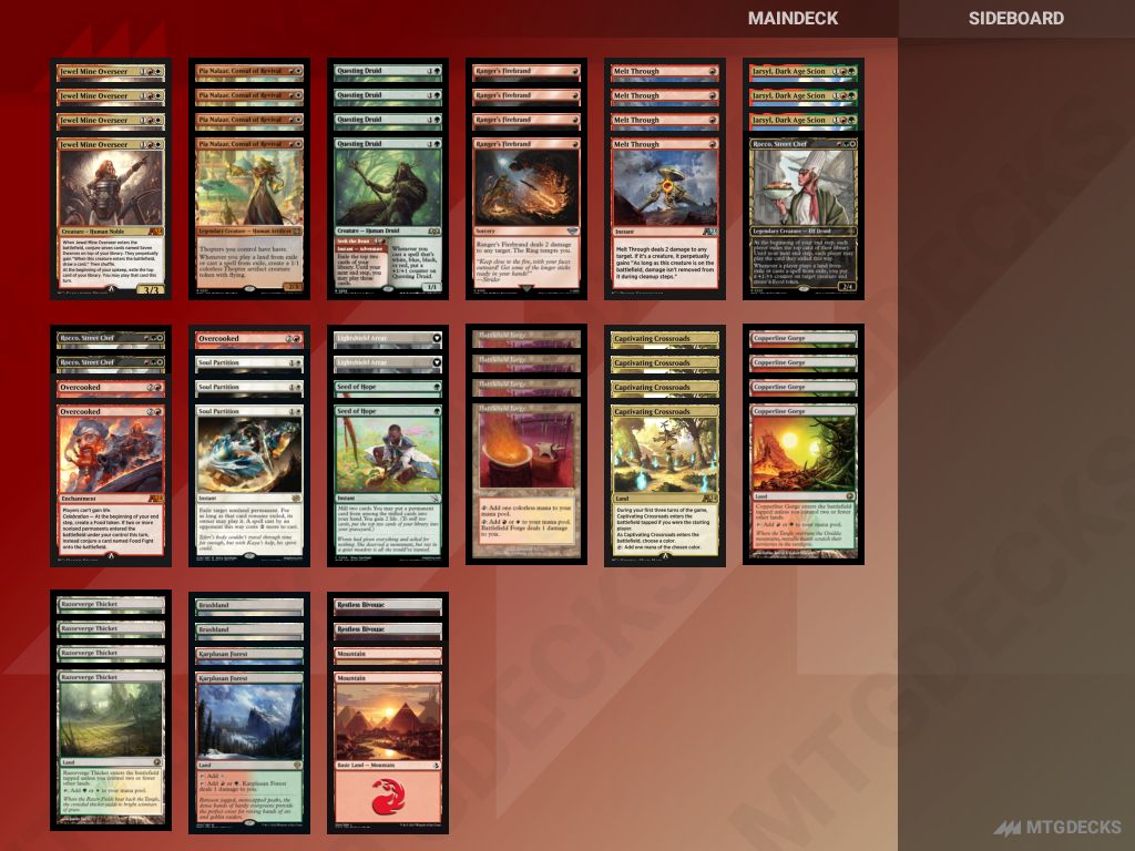 Arena Alchemy Naya Pia deck by Kowazi • MTG DECKS