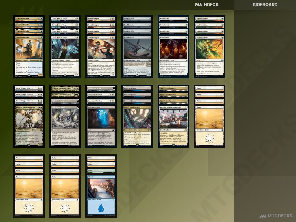 Arena Standard Angles off the Top deck by OTTOpicks • MTG DECKS