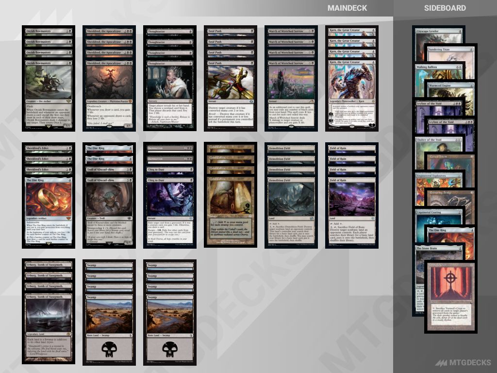 Modern Mono Black Coffers deck by D00mwake • MTG DECKS