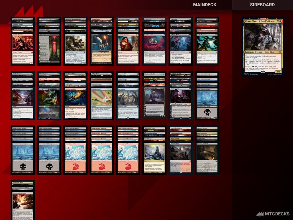 Historic-Brawl Kroxa, Titan of Death's Hunger deck by bee_zlee • MTG DECKS