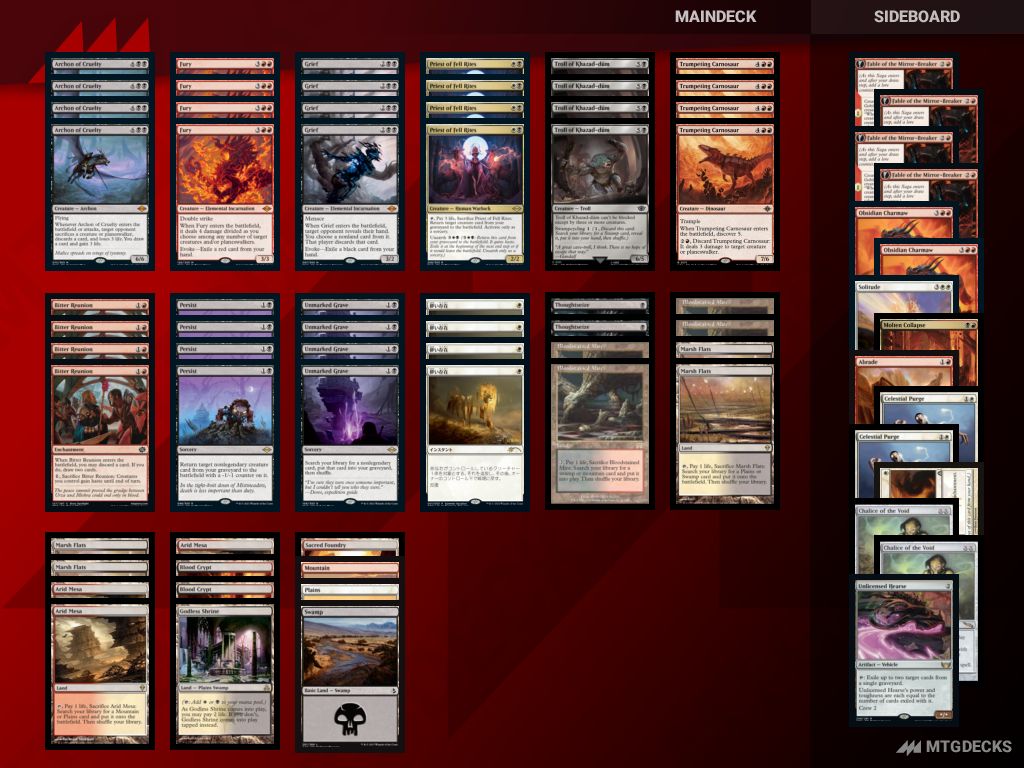 Modern Reanimate deck by Nakajima Hajime • MTG DECKS