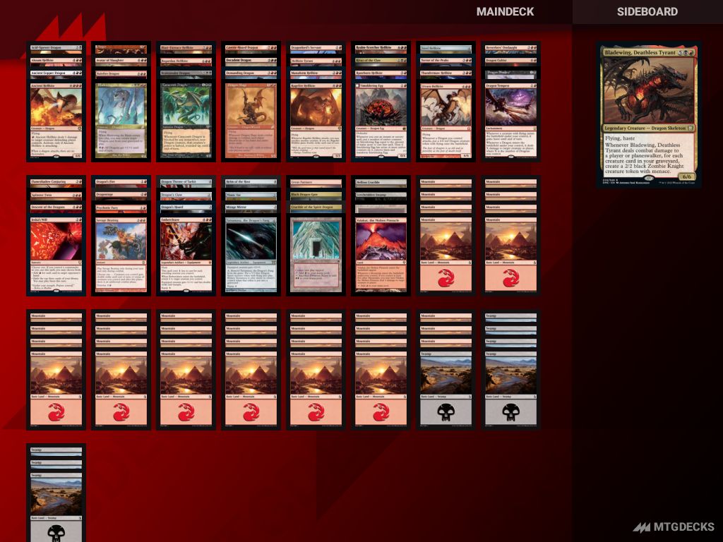 Commander The Dragon Tyrant (Commander) deck by Mr_Pheasant • MTG DECKS