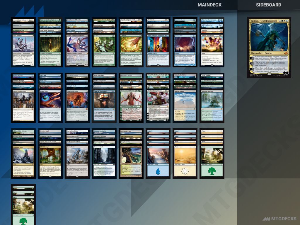 Arena Historic-Brawl Tamiyo, Field Researcher deck by Amazonian • MTG DECKS