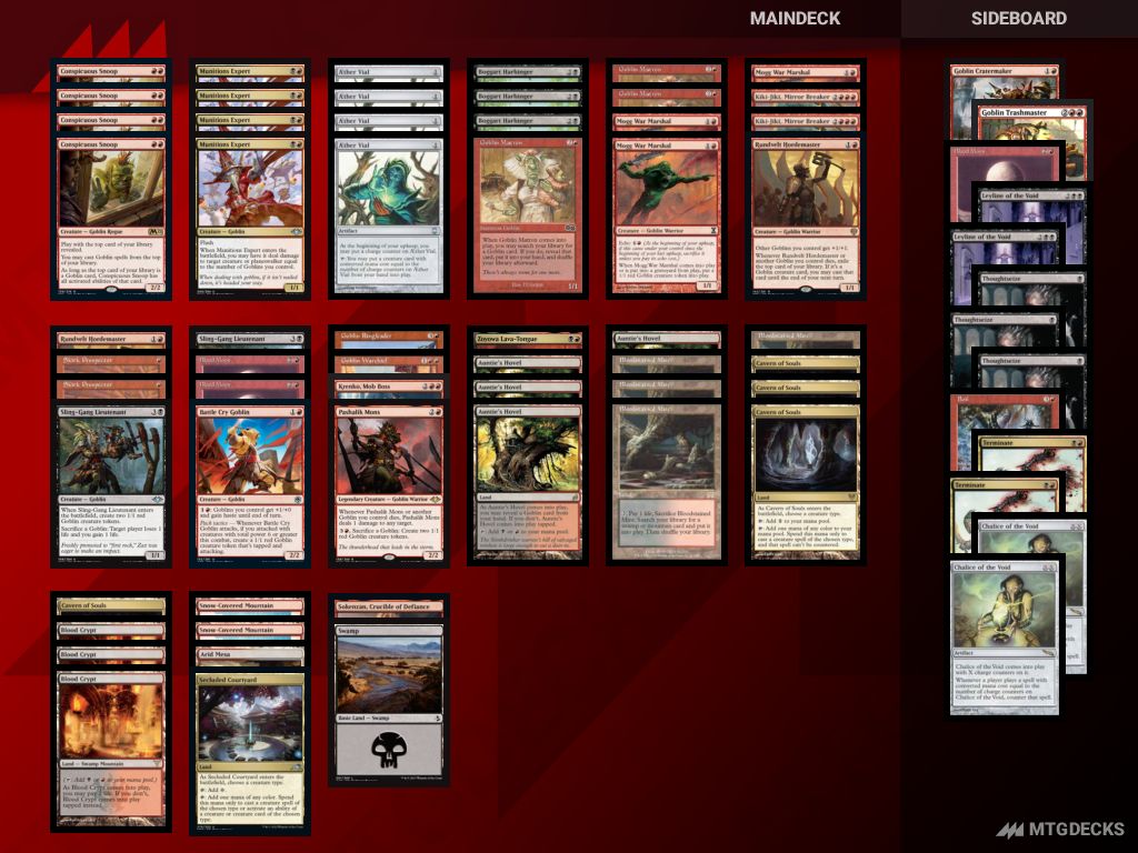 Modern Goblins deck by Jedermann • MTG DECKS