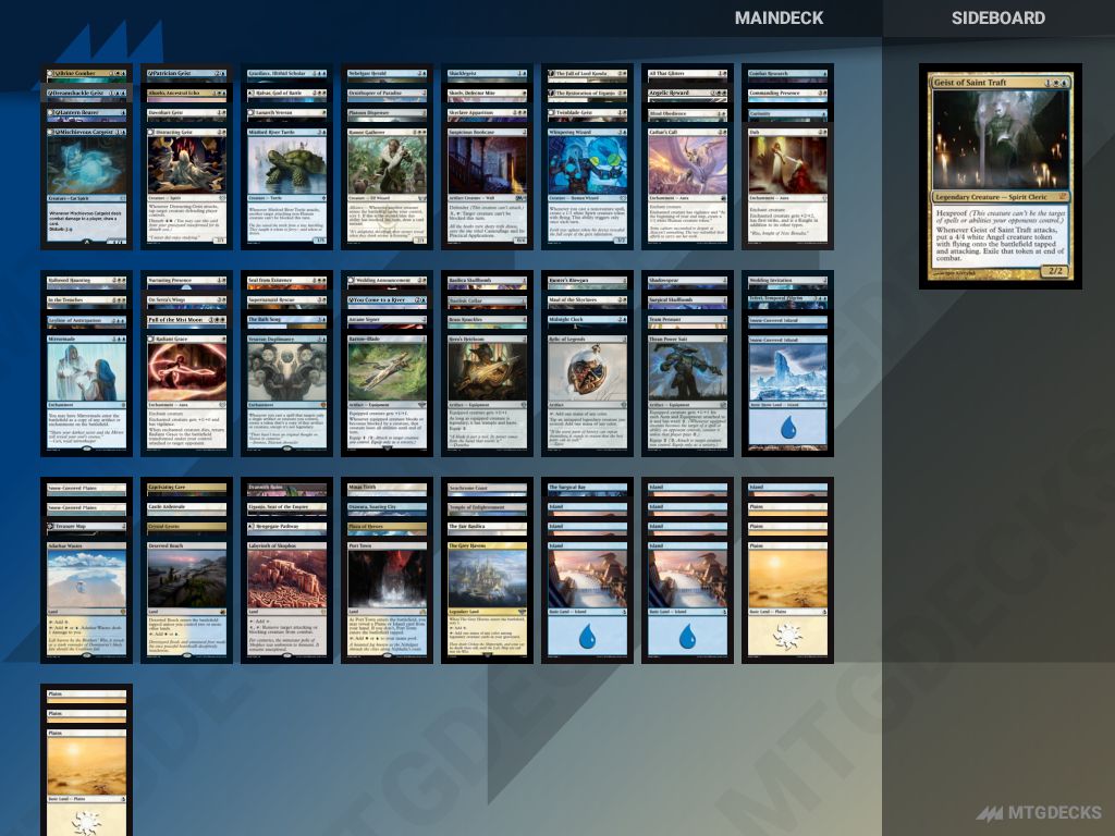Historic-Brawl Geist of Saint Traft deck by ManaChamber • MTG DECKS