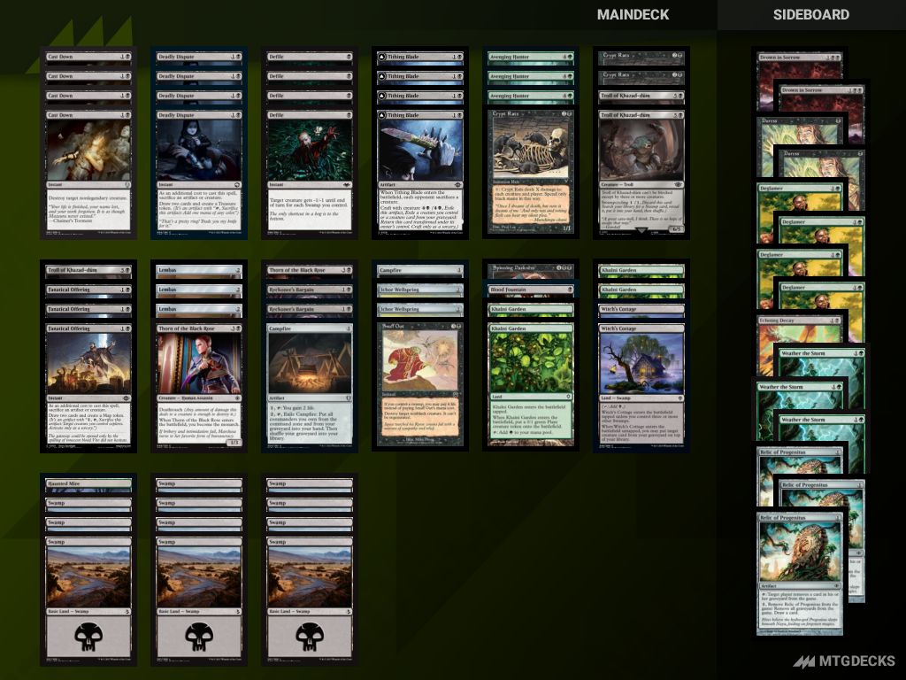 Pauper Golgari Garden deck by Xavier Casellas • MTG DECKS