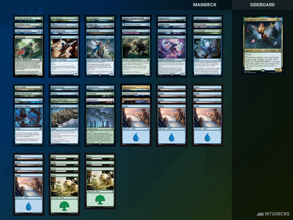 Brawl Ivy, Gleeful Spellthief deck by MTGA-Assistant-Meta • MTG DECKS