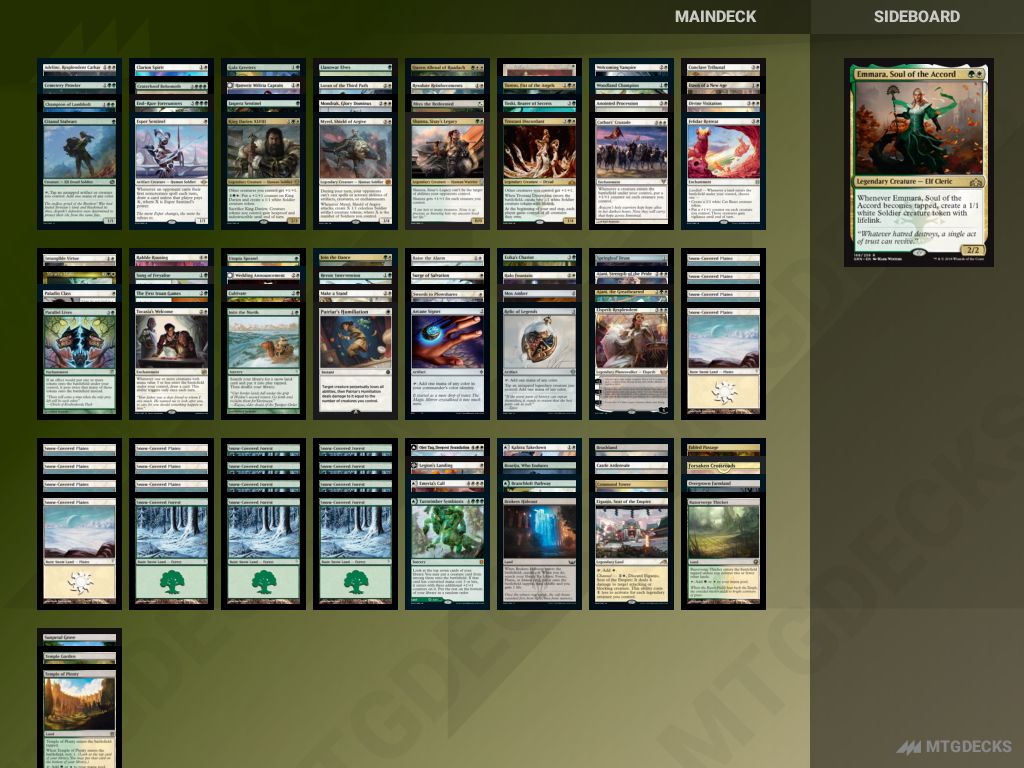 Historic-Brawl Emmara, Soul of the Accord deck by MTGA-Assistant-Meta ...