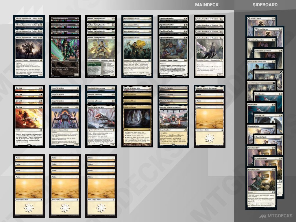 Standard White Aggro deck by Inoue Wataru • MTG DECKS