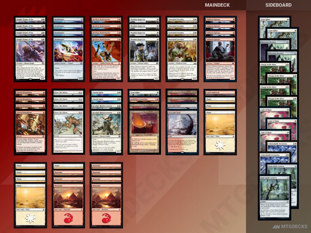 Other Boros Tokens deck by Lachlan Barrett • MTG DECKS