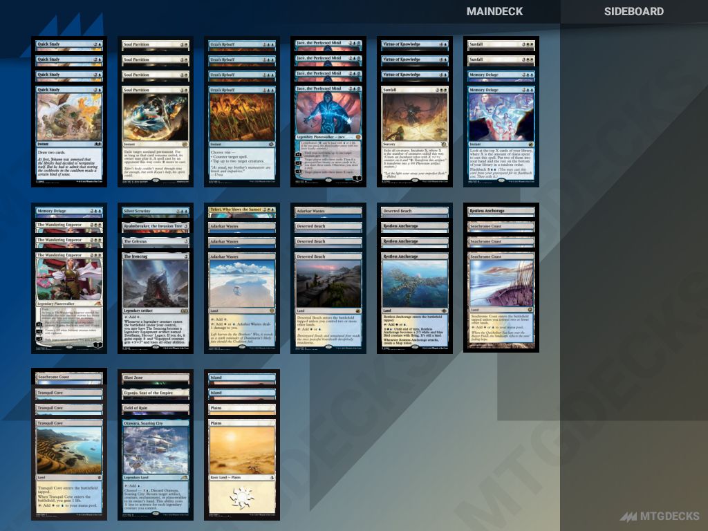 Arena Standard Jace Ix deck by Gameologist • MTG DECKS