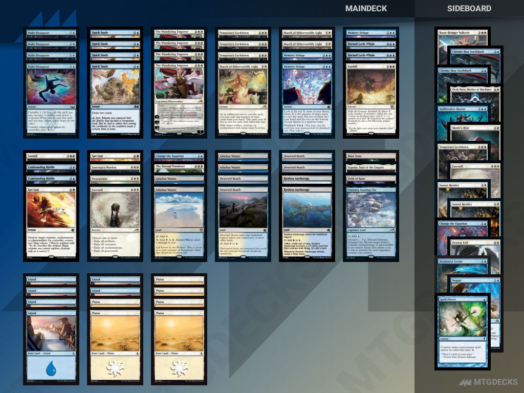 Standard Uw Control deck by Frederick Fong • MTG DECKS