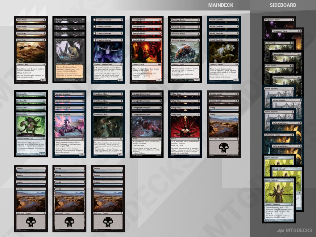 Pauper Mono Black Sacrifice deck by Haste_BR • MTG DECKS