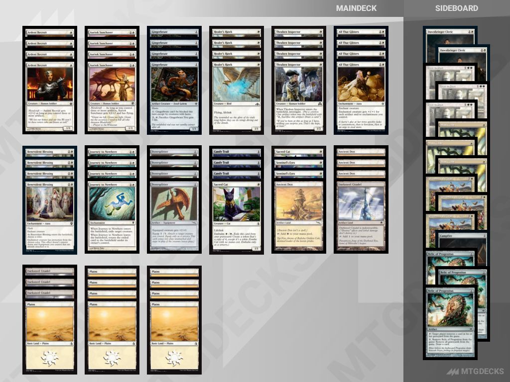 Pauper MonoW Metalcraft deck by Jędrzej P. • MTG DECKS