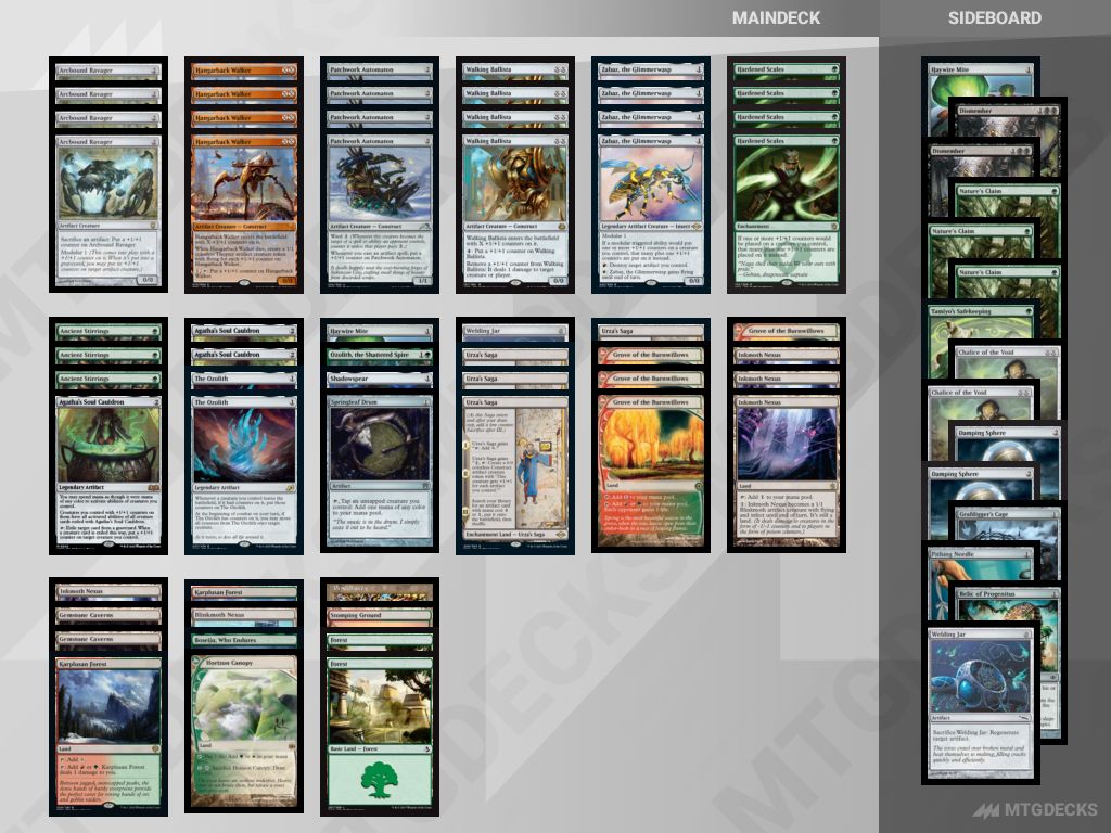 Modern Hardened Scales deck by Tilford Li • MTG DECKS