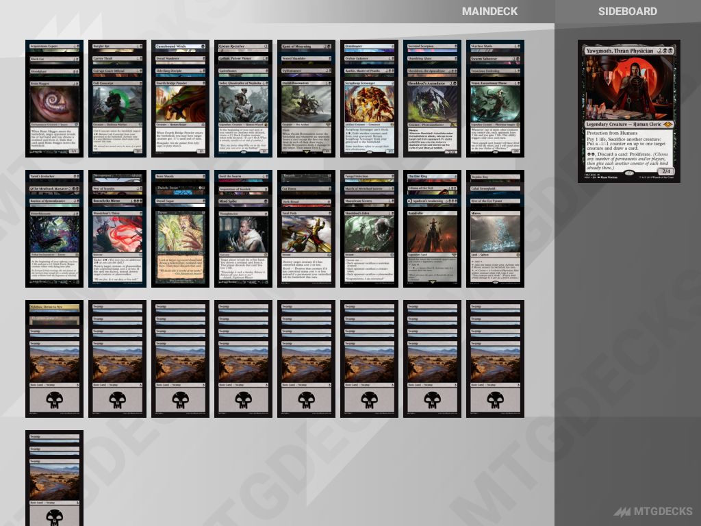 Historic-Brawl [HB] Yawgmoth deck by Birdace • MTG DECKS
